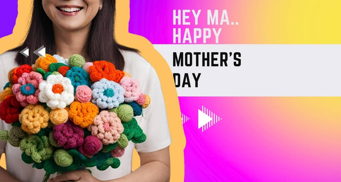 Buy Beautiful Crochet Flower Bouquets in Singapore | CrochetSG.com