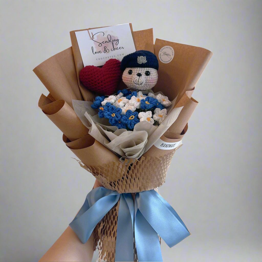 Mata-Mata Crochet Flower Bouquet for SPF POP – CrochetSG.com