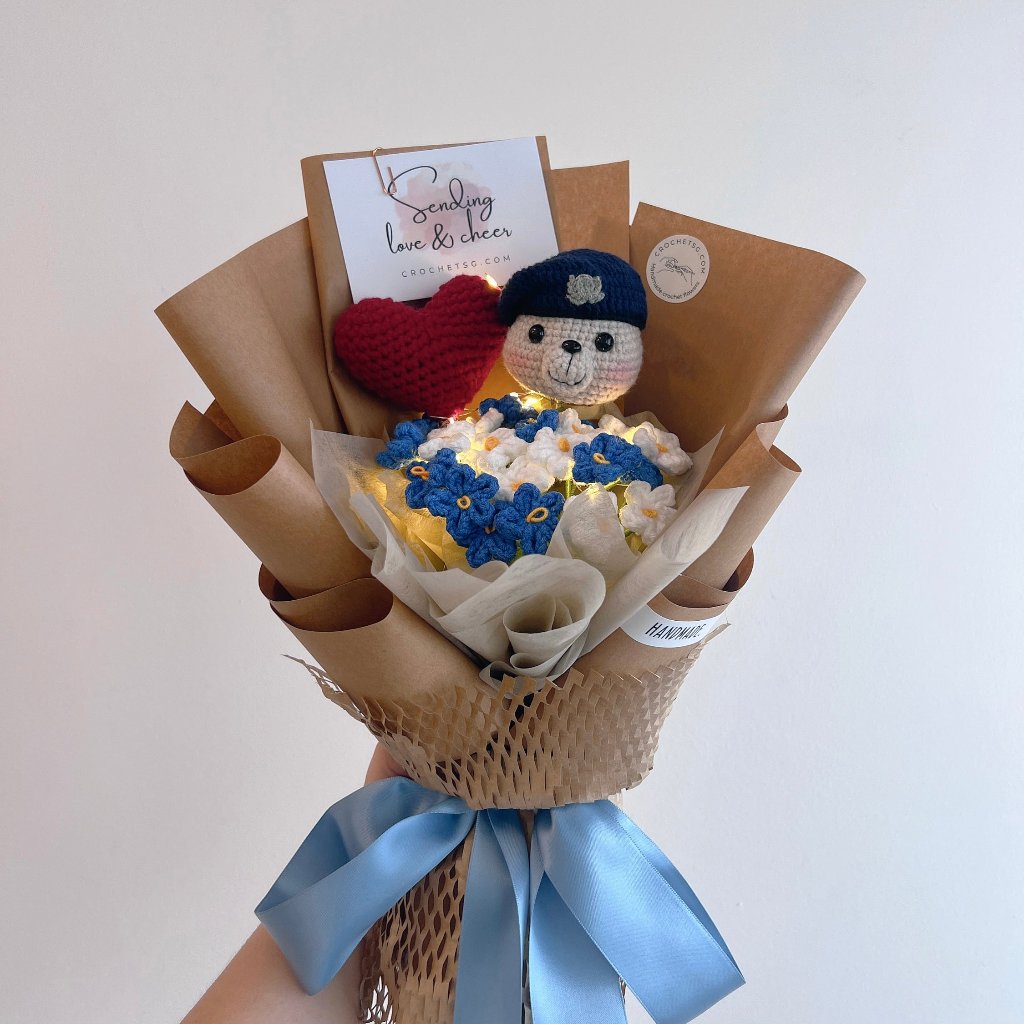Mata-Mata Crochet Flower Bouquet for SPF POP – CrochetSG.com