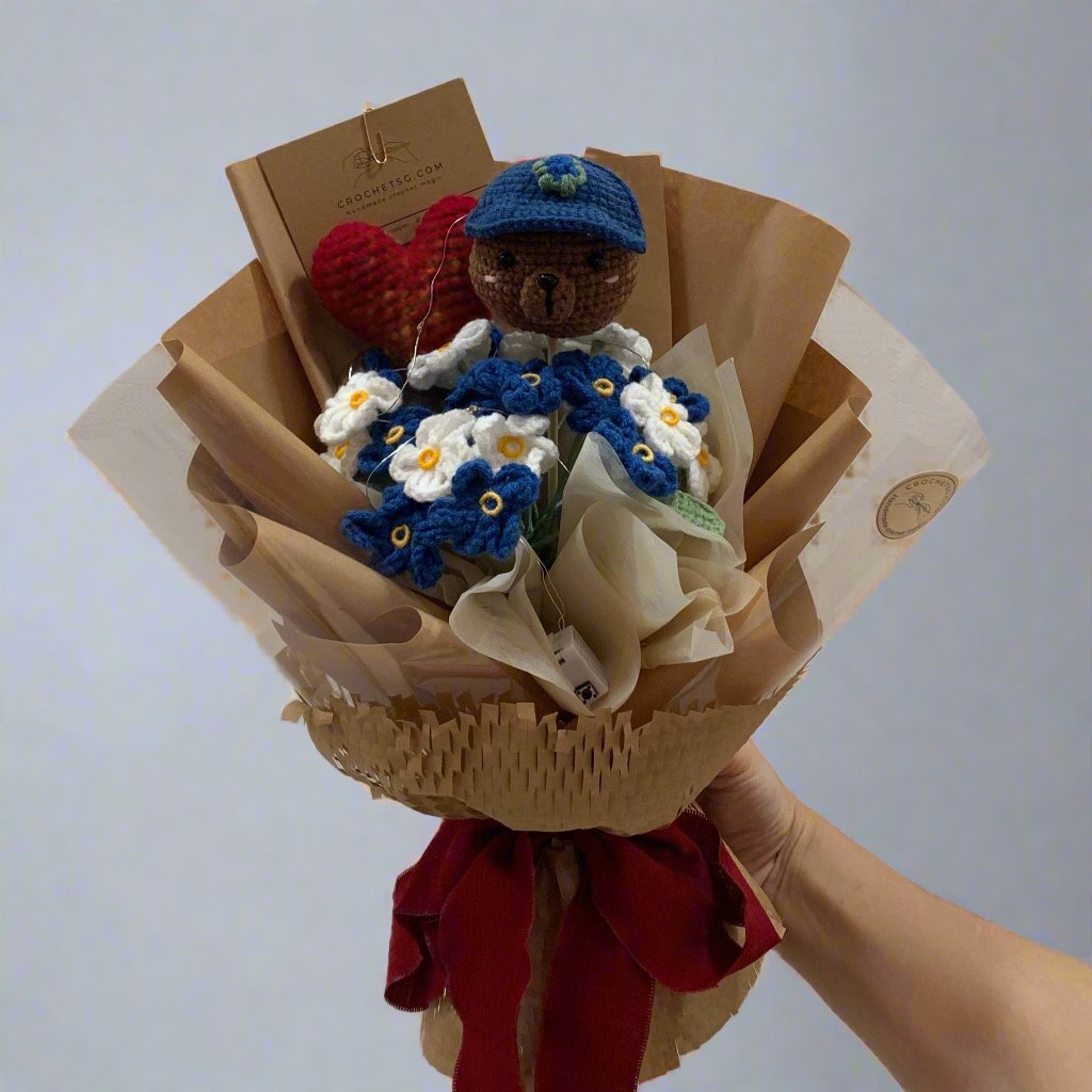 Mata-Mata Crochet Flower Bouquet for SPF POP – CrochetSG.com