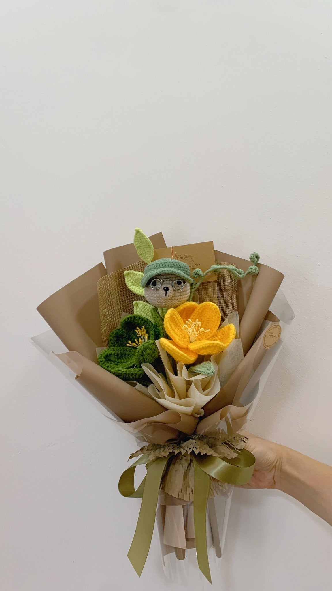 SAF Recruit POP Crochet Flower Bouquet – CrochetSG.com